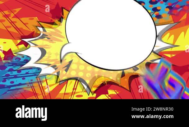 Sweet Change. Motion poster. 4k animated Comic book word text moving on ...