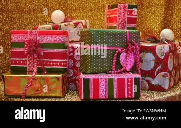 Wrapped holiday gift boxes Stock Videos & Footage - HD and 4K Video ...