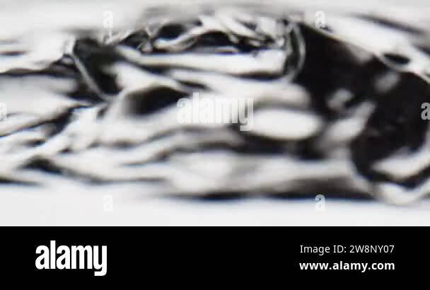 Moving Surface Of Water With Bubbles Appearing And Popping Stock Video ...