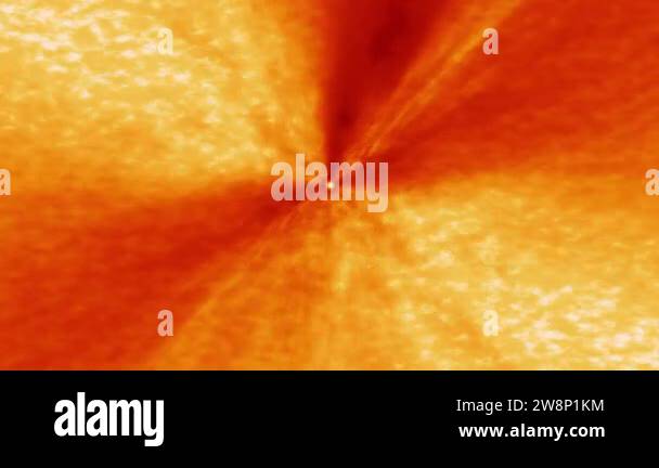 Space fly to grunge orange red cloud wormhole tunnel through space time ...