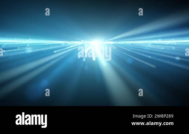Abstract Light Fiber Strings Flowing Background Loop 4k Animation Of