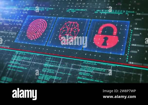 Fingerprint face detection screen lock Stock Videos & Footage - HD and ...