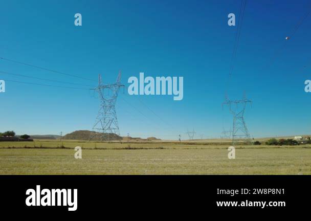 Pylon power lines Stock Videos & Footage - HD and 4K Video Clips - Alamy
