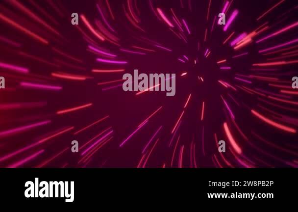 4k abstract cosmic background. Colorful neon glowing rays, lines in ...