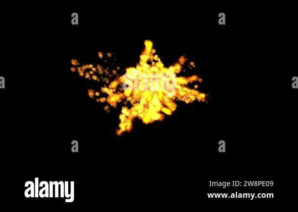 Fire explosion motion graphics with green screen background Stock Video ...