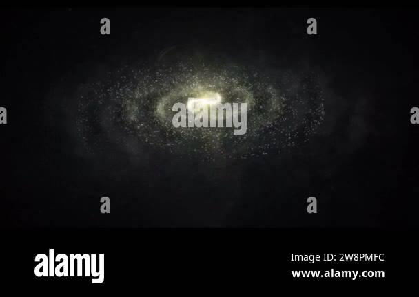 Rotating Spiral Galaxy on Space Background 4K 3D abstract animation ...