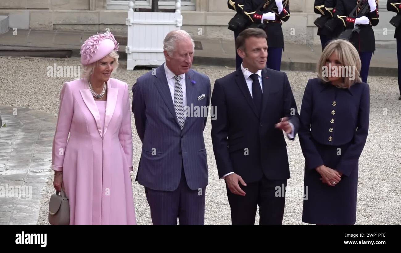 President macron brigitte macron palace Stock Videos & Footage - HD and ...