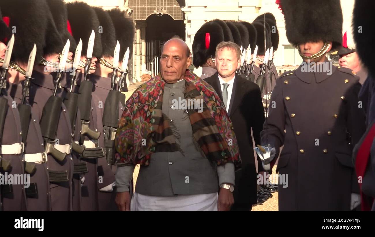 Guard of Honour welcomes India’s Minister of Defence Stock Video ...