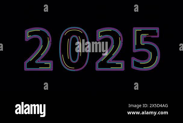 2025 digits Stock Videos & Footage - HD and 4K Video Clips - Alamy