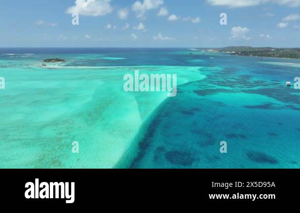 Blue Bay Water At San Andres In Caribbean Island Colombia. Colombian ...