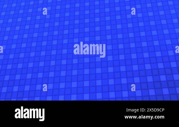 Abstract Blue Background Animation With Animated Lighting Square Pattern Texture Seamless Loop