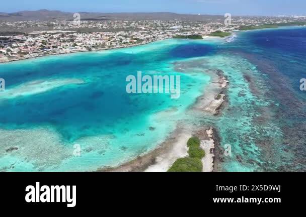 Caribbean Skyline At Oranjestad In Caribbean Netherlands Aruba ...