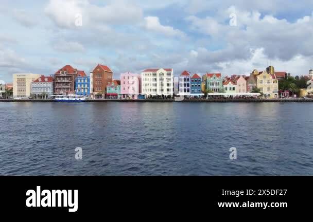 Downtown Punda At Otrobanda In Willemstad Curacao. Caribbean Island ...