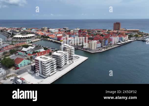 Curacao Skyline At Punda In Willemstad Curacao. Caribbean Island ...