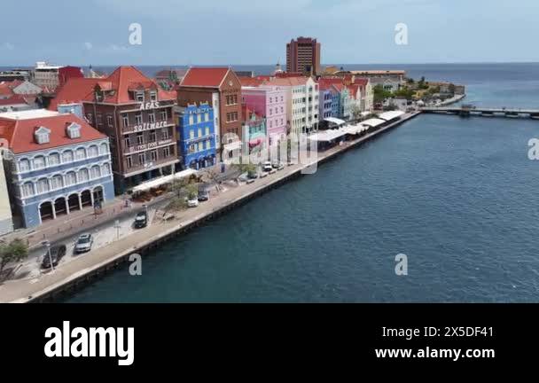 Downtown Punda At Otrobanda In Willemstad Curacao. Caribbean Island ...