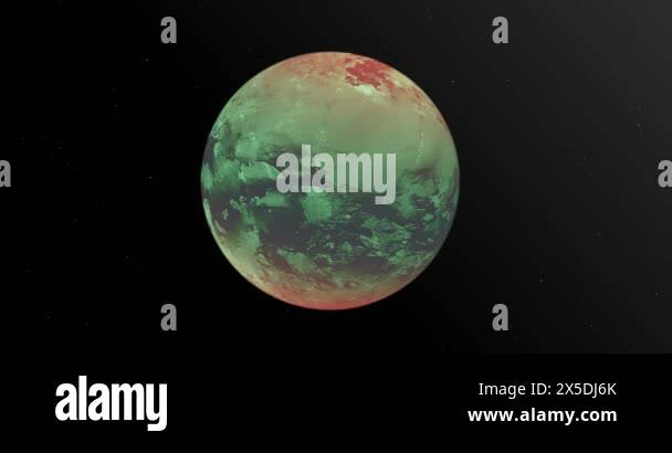 A 3D animation of Titan the largest moon of Saturn and the second ...