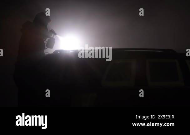 Automotive paint, Primer application, Texture effects. Persons shadowy ...