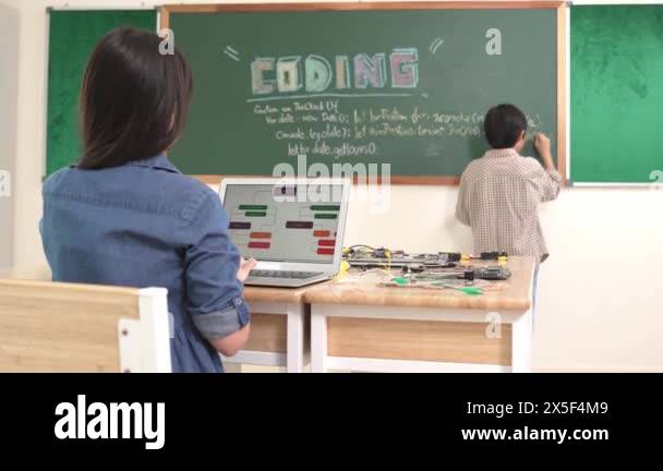 Girl writing engineering prompt by using AI software or programing ...