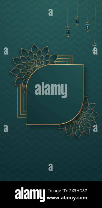 Beautiful Islamic Wedding Invitation Card Template Animated Background ...