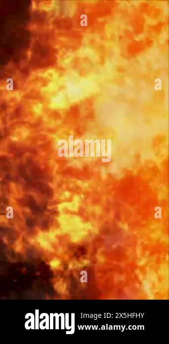 Vertical Fire Abstract Blaze Background 4K Loop features flames blazing ...