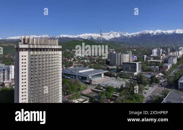 Almaty, Kazakhstan. 05.03.2024. View from a quadcopter of the largest ...