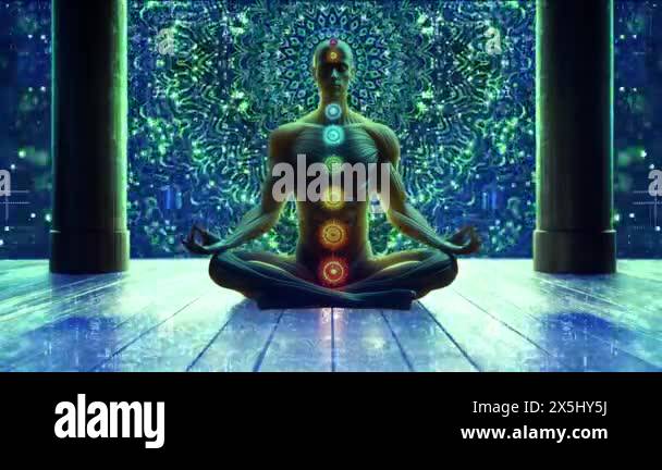 Meditation and spirituality concept for design in wellness, yoga, and ...