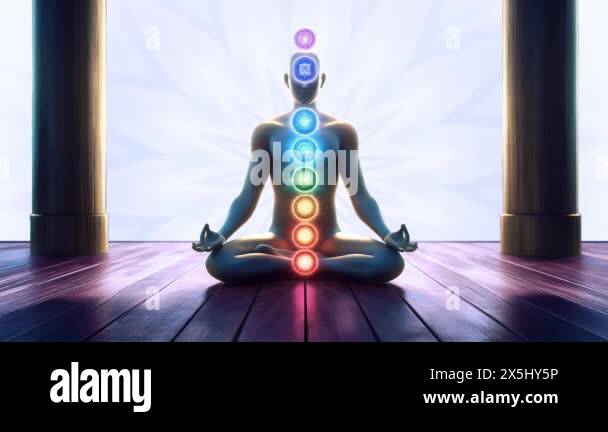 Meditation and spirituality concept for design in wellness, yoga, and ...