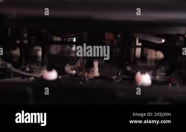 Inside View of VHS Video Cassette Tape Player and Recorder From 1980s ...