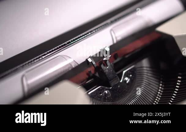 Episode 1, Typing on White Paper in Vintage Typewriter, Writing Script ...