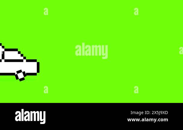 Pixel toy cartoon car green screen 2d animation video, 90s mood, 8bit ...