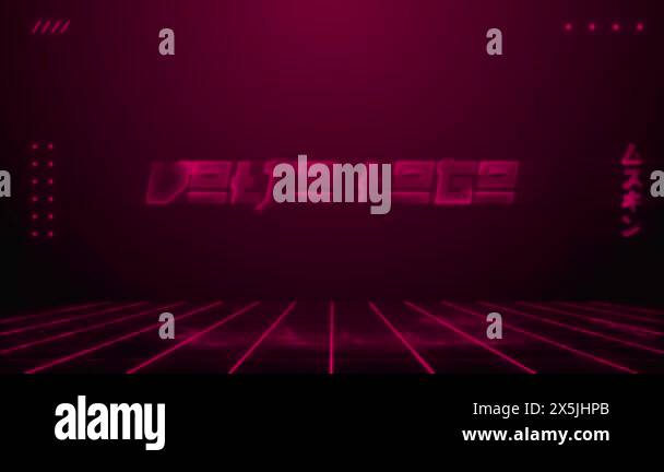 A neon cyberpunk Volto logo overlay for a streaming platform Stock ...