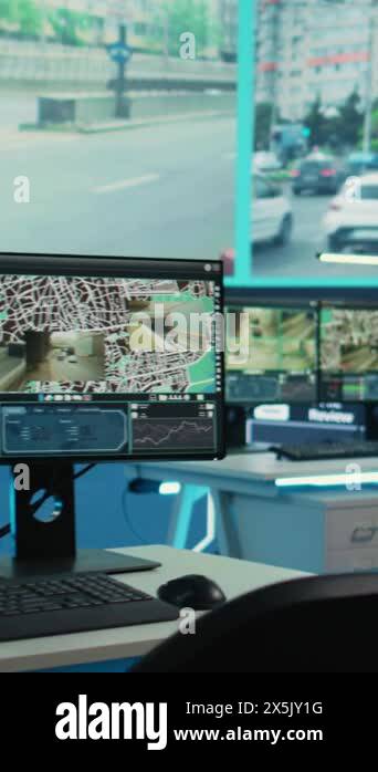 Vertical Video General defense offices with satellite based CCTV ...