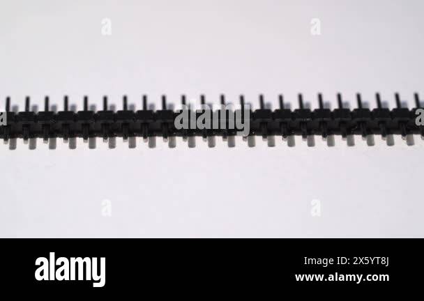 Pin headers for prototype electronic engineering arduino Stock Video ...