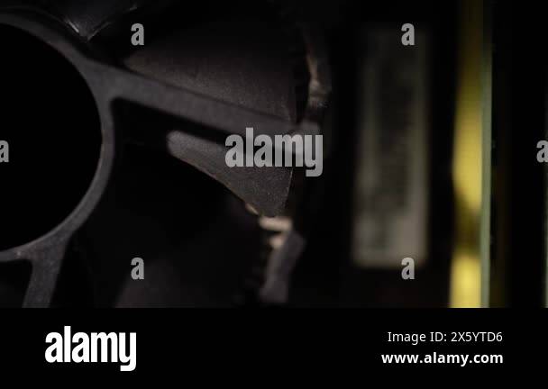 Computer pc cooler fan turn on and off. Electronic cooling device of ...