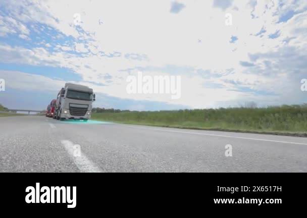 Smart delivery. Truck concept with artificial intelligence ...