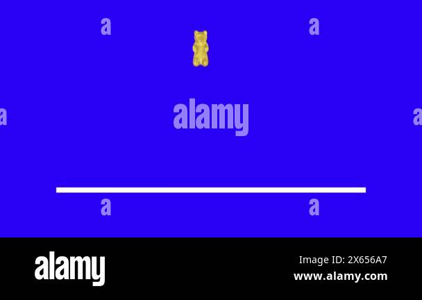 Gummy Bear Day on April 27th, colorful gummy bear animation jumping ...