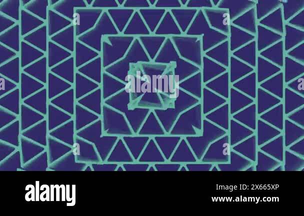 Optical Illusion Of Transformation Of Pattern Of Triangular Geometric