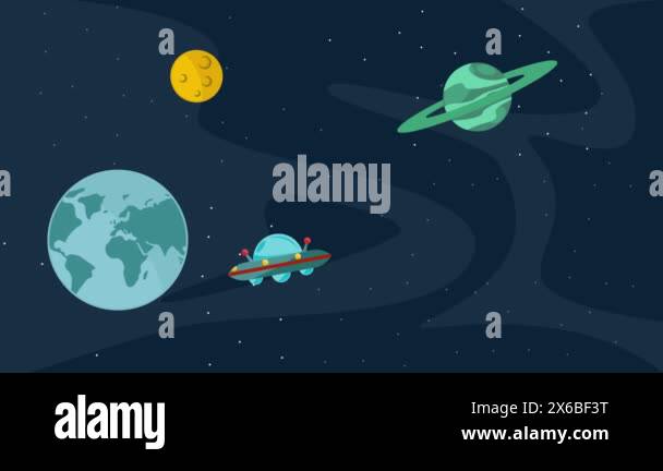 Space exploration vector illustration Stock Videos & Footage - HD and ...