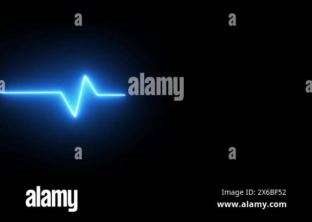 Heart pulse monitor with signal. Heartbeat line. Flat line EKG, Pulse ...