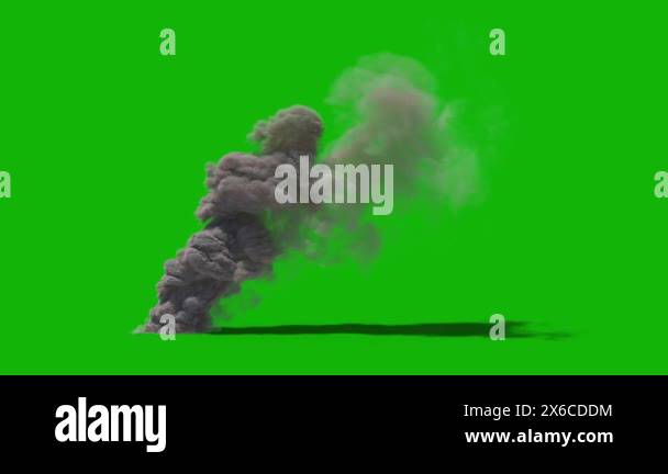 Explosion smoke top quality green screen backgrounds 4k, Easy editable ...
