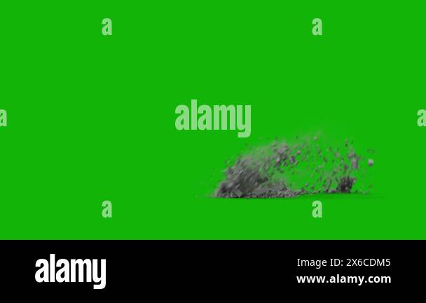 Destruction Debris green screen backgrounds 4k, Easy editable green ...