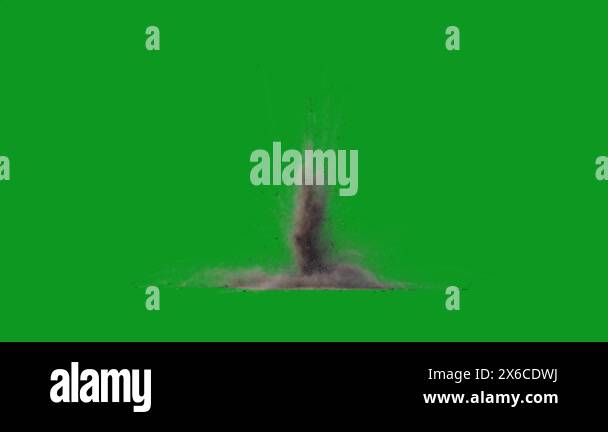 Explosion Dirty Charges green screen footage 4k, Easy editable blue ...