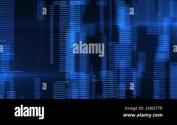 Digital background with particles and holograms, data analysis technologies, network connection ...