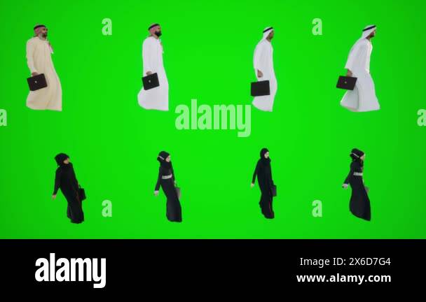3D animation of Arab couples walking and shopping in Dubai shops from ...