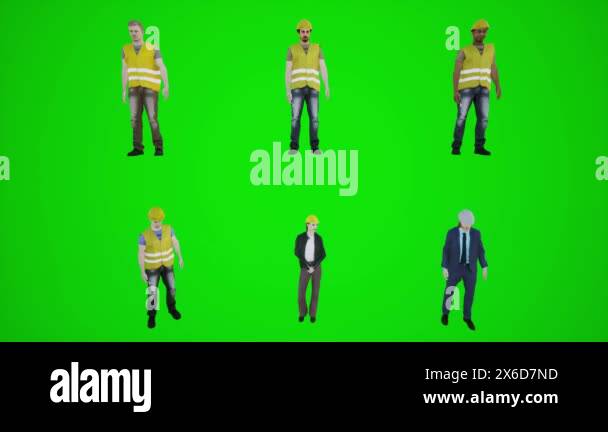 Free download of the green screen of the 3D Chromaki rendering ...