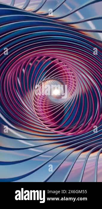 3D holographic swirl background with various colors and an intriguing loop animation, pattern ...