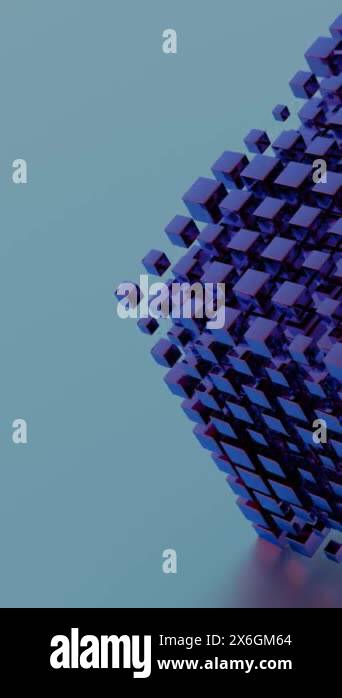 Simplified Blockchain Depicted Through Stylized Geometric Shapes Offering A Modern And Abstract