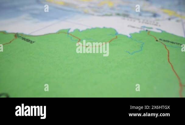 Colourful map with clear borders of countries for geography lessons ...