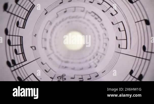 Musical notes and music education. Enchanting symphony of visual and ...