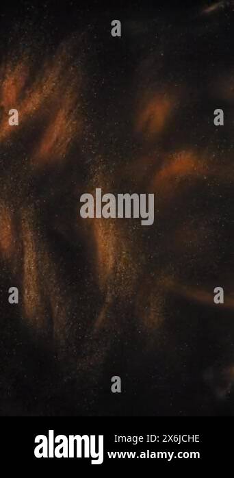 Vertical Screen: Cosmic Orange Swirls on a Black Background Create a ...